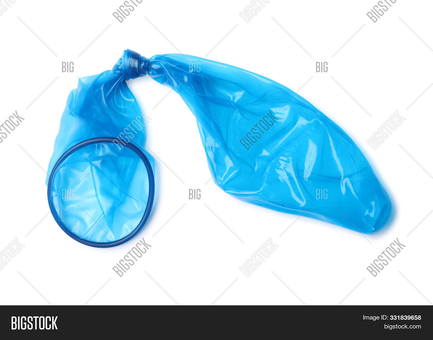 Blue Used Condom On Image And Photo Free Trial Bigstock
