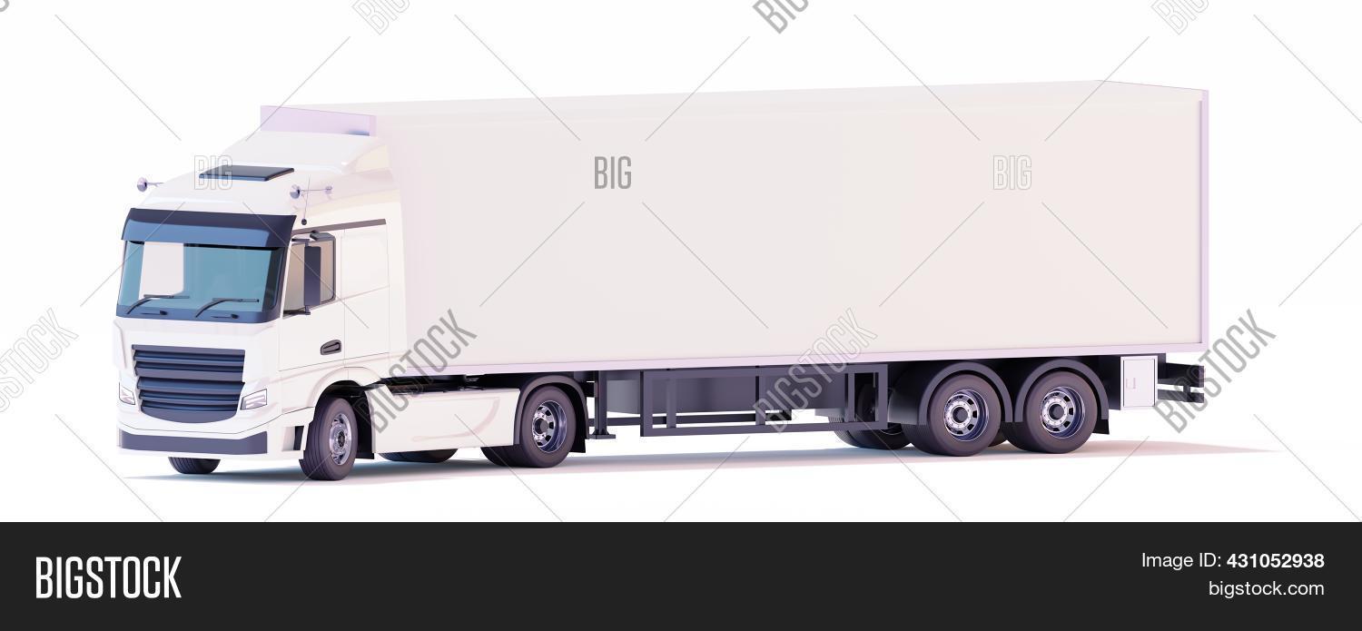 White Semi-trailer Image & Photo (Free Trial) | Bigstock
