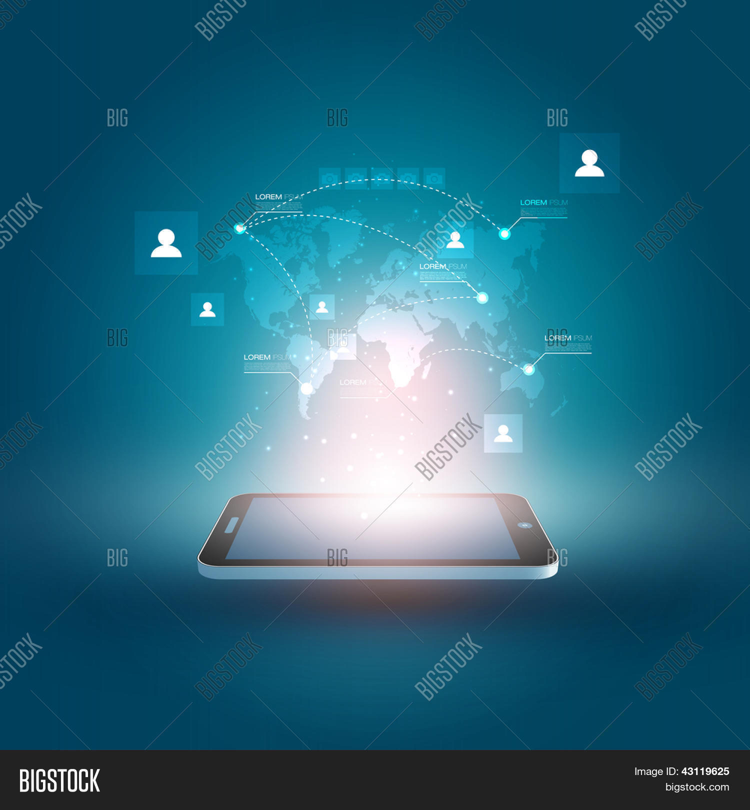 Futuristic Mobile Vector & Photo (Free Trial) | Bigstock