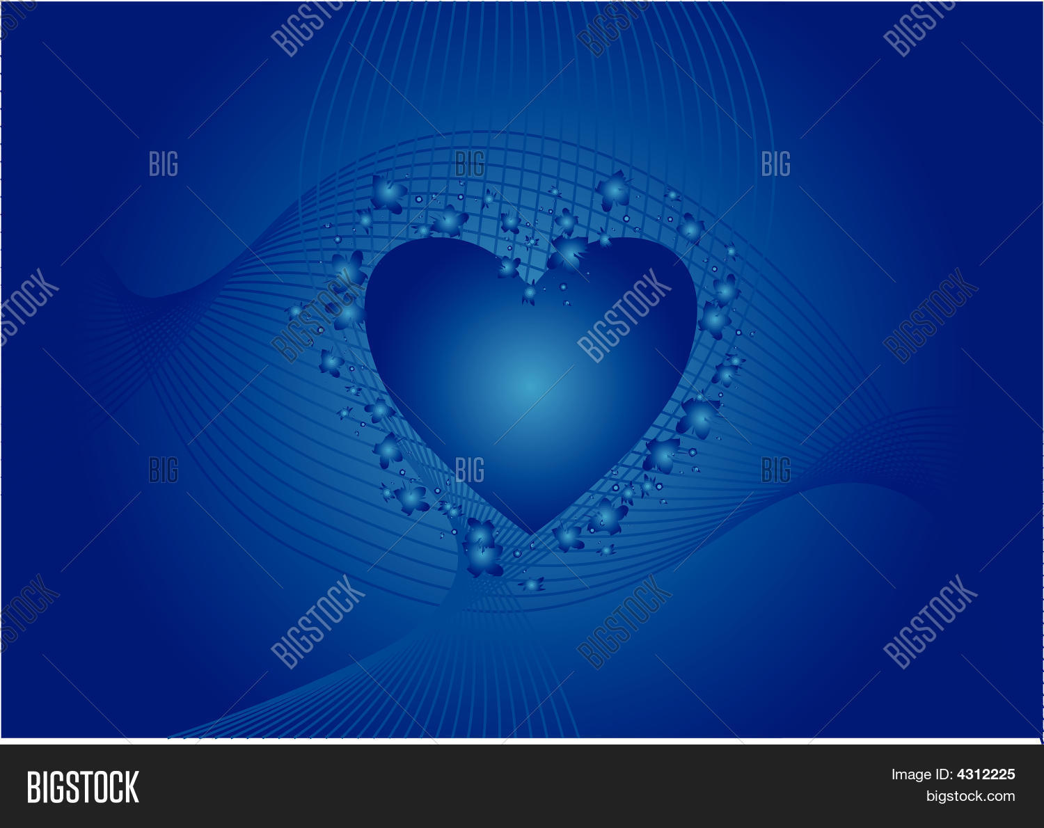 Blue Heart Vector & Photo (Free Trial) | Bigstock
