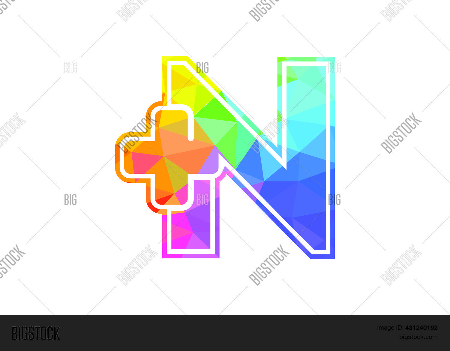 Initial N Monogram Vector & Photo (Free Trial) | Bigstock