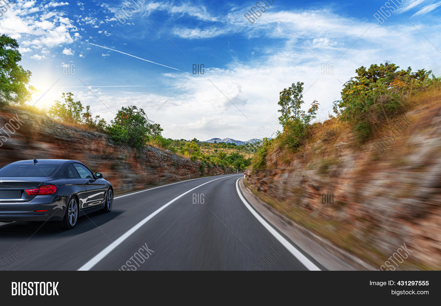 Black Car On Scenic Image & Photo (Free Trial) | Bigstock