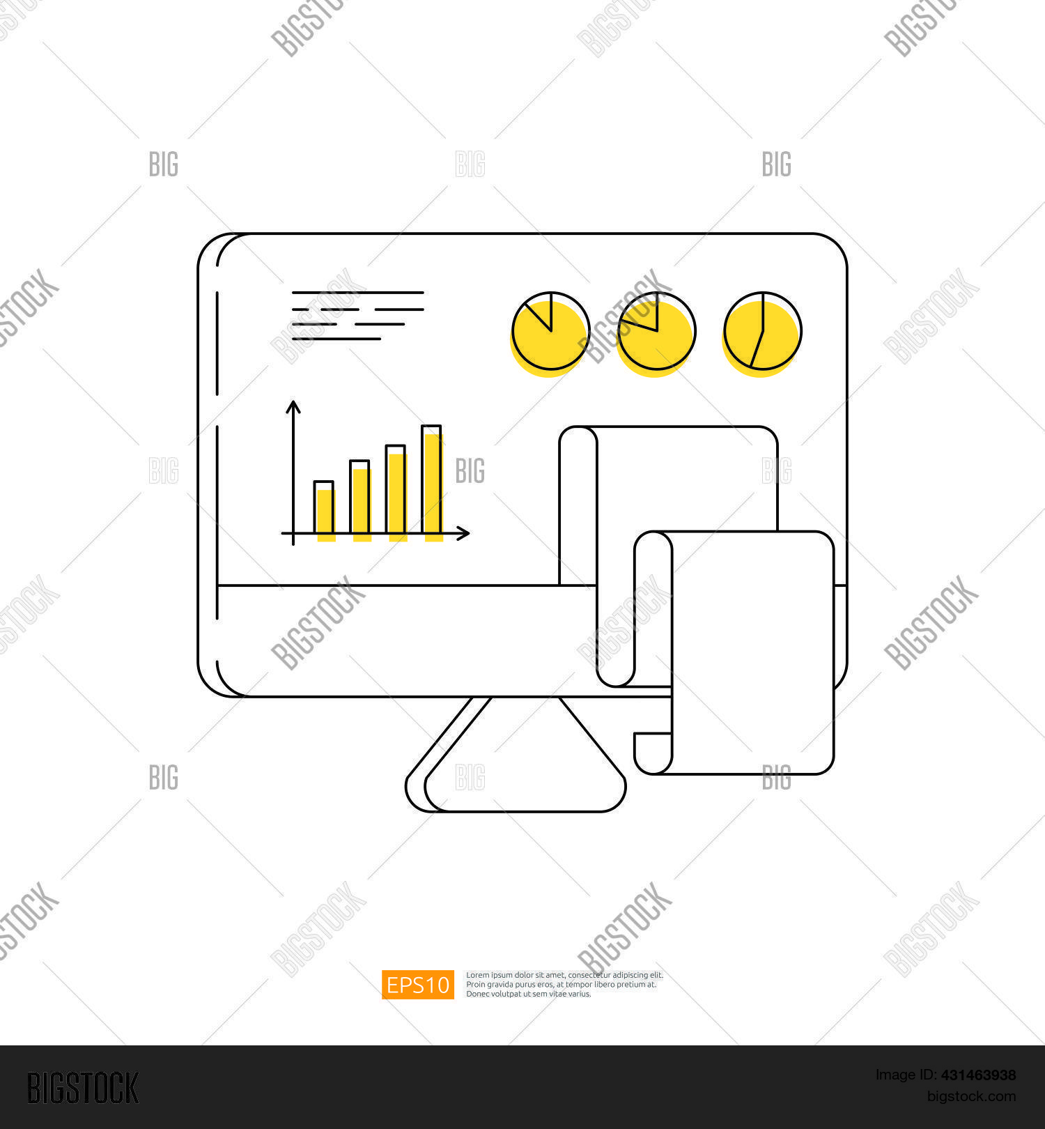 Growth Chart Diagram Vector & Photo (Free Trial) | Bigstock
