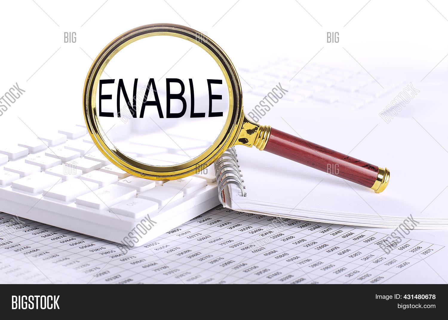 Enable Word Through Image & Photo (Free Trial) | Bigstock