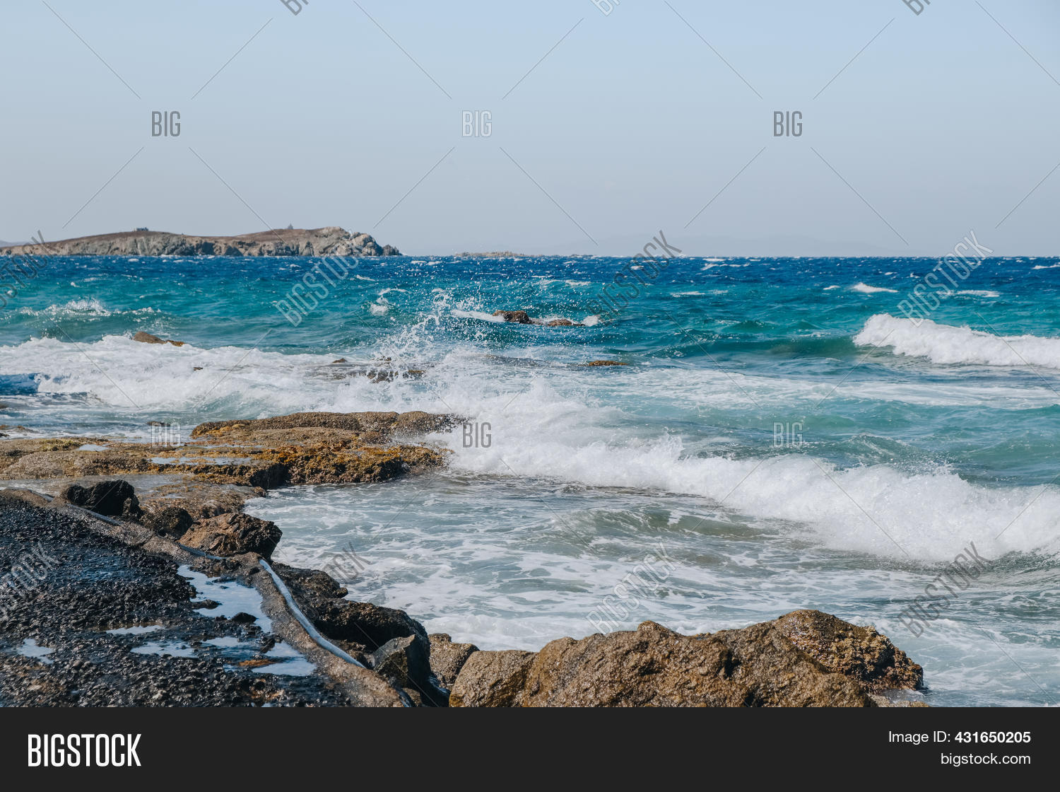 Waves Aegean Sea Image & Photo (Free Trial) | Bigstock