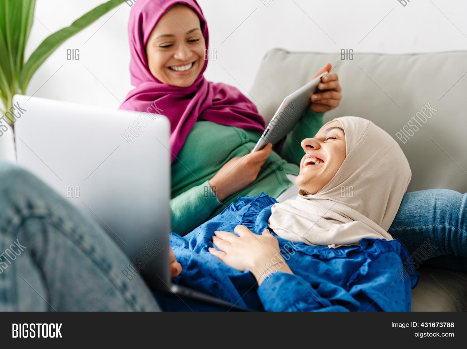Two Muslim Women Image & Photo (Free Trial) | Bigstock