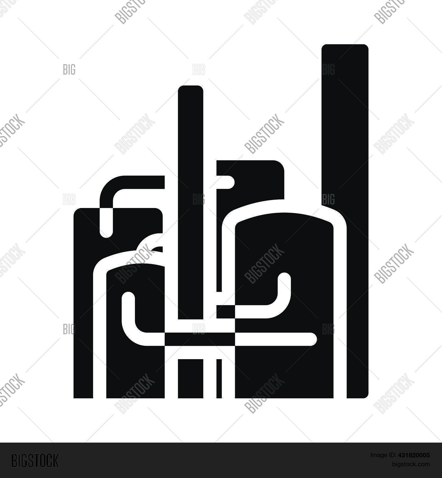Chemical Plant Icon. Vector & Photo (Free Trial) | Bigstock
