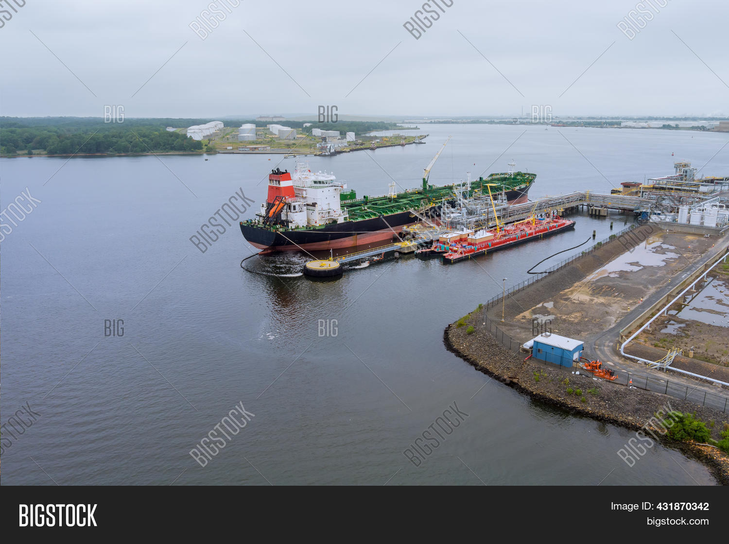 Aerial View Oil Tanker Image & Photo (Free Trial) | Bigstock