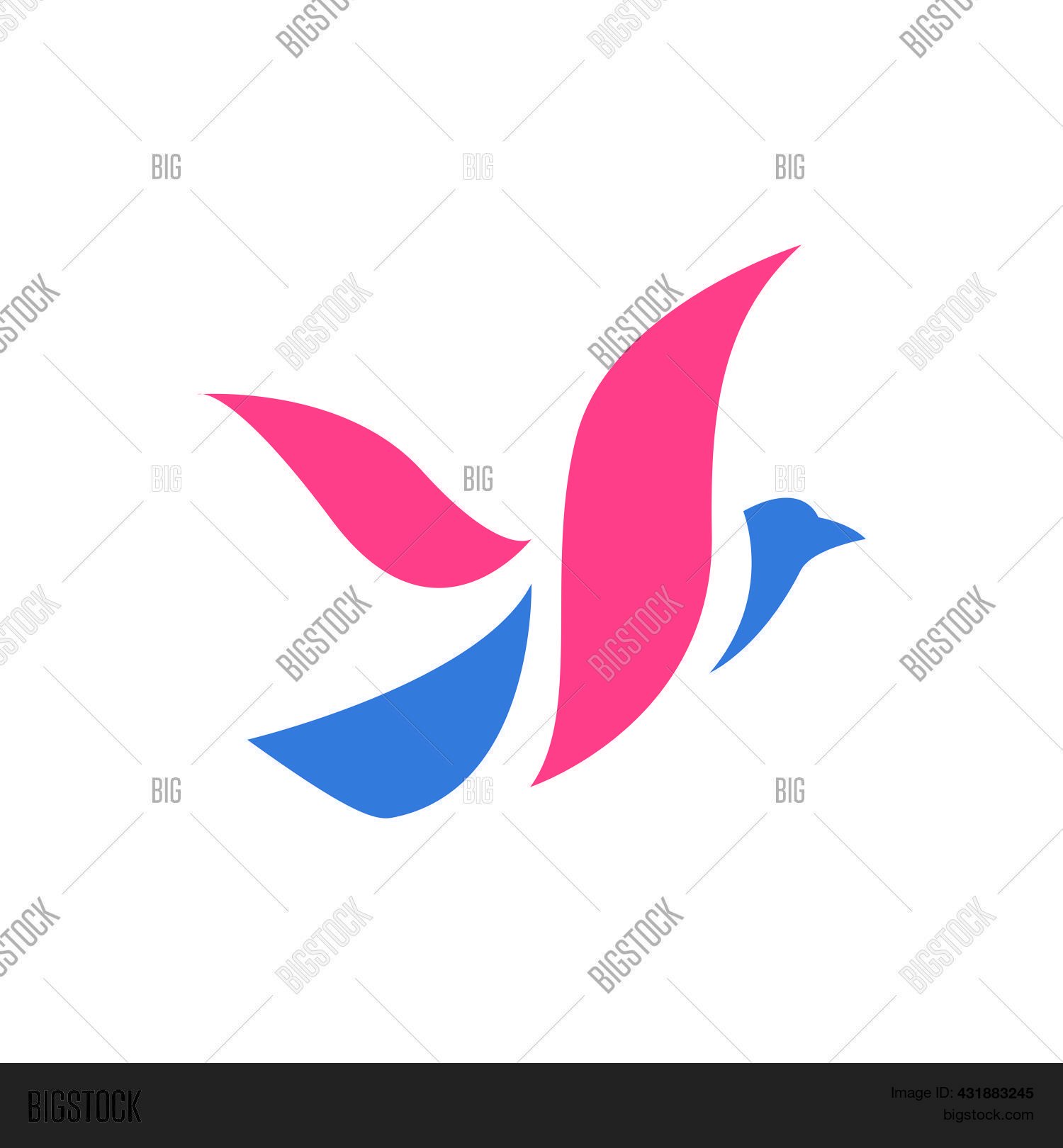 Flying Bird Logo Fly Vector & Photo (Free Trial) | Bigstock