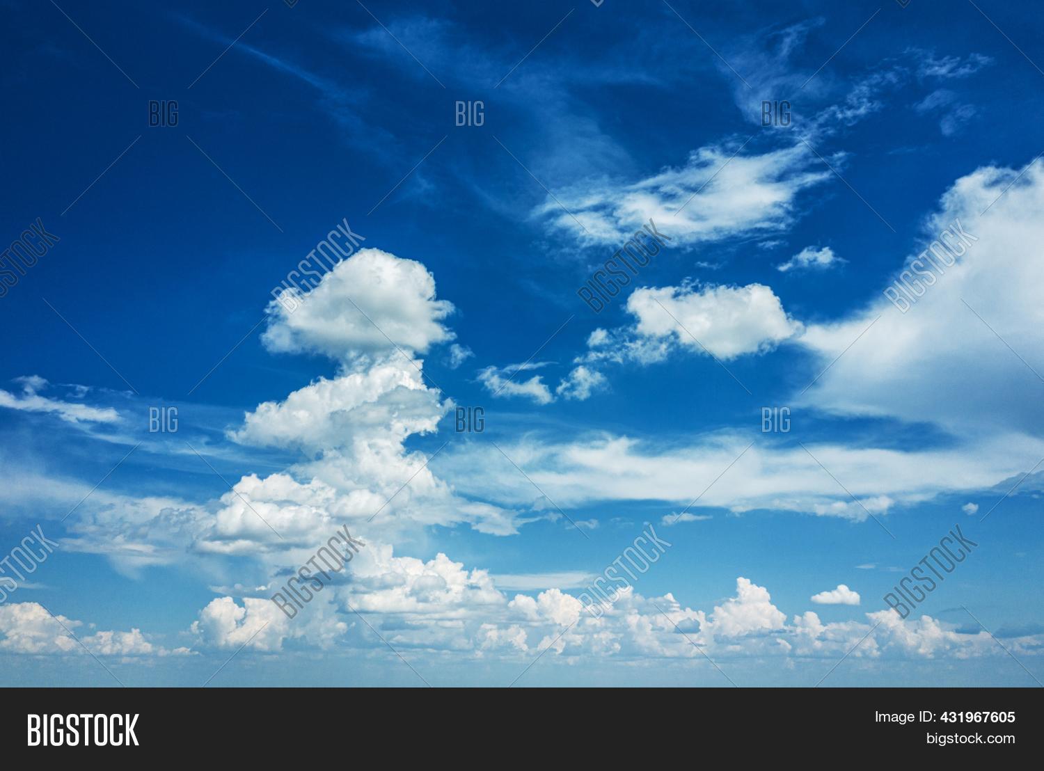 Deep Blue Sky Image & Photo (Free Trial) | Bigstock