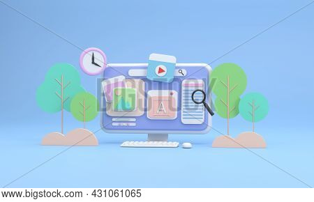 3d. Computer Screen Image & Photo (Free Trial) | Bigstock