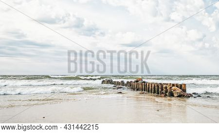 Old Breakwater Logs Image & Photo (Free Trial) | Bigstock
