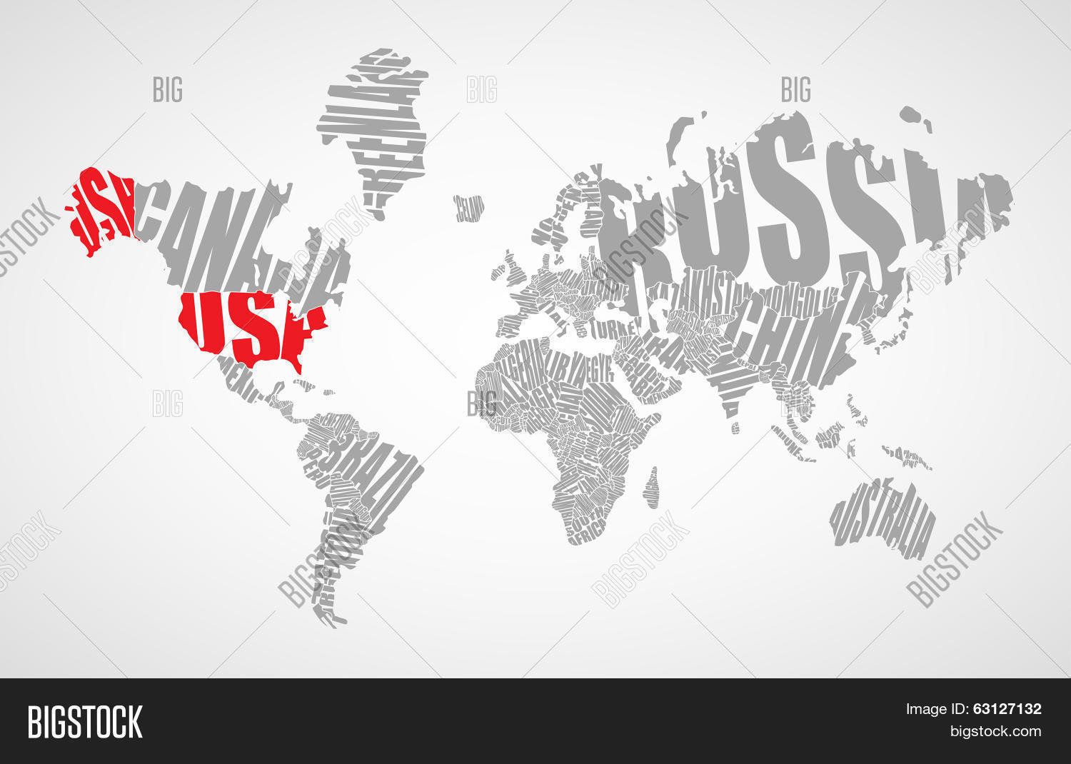 Text World Map Vector & Photo (Free Trial) | Bigstock