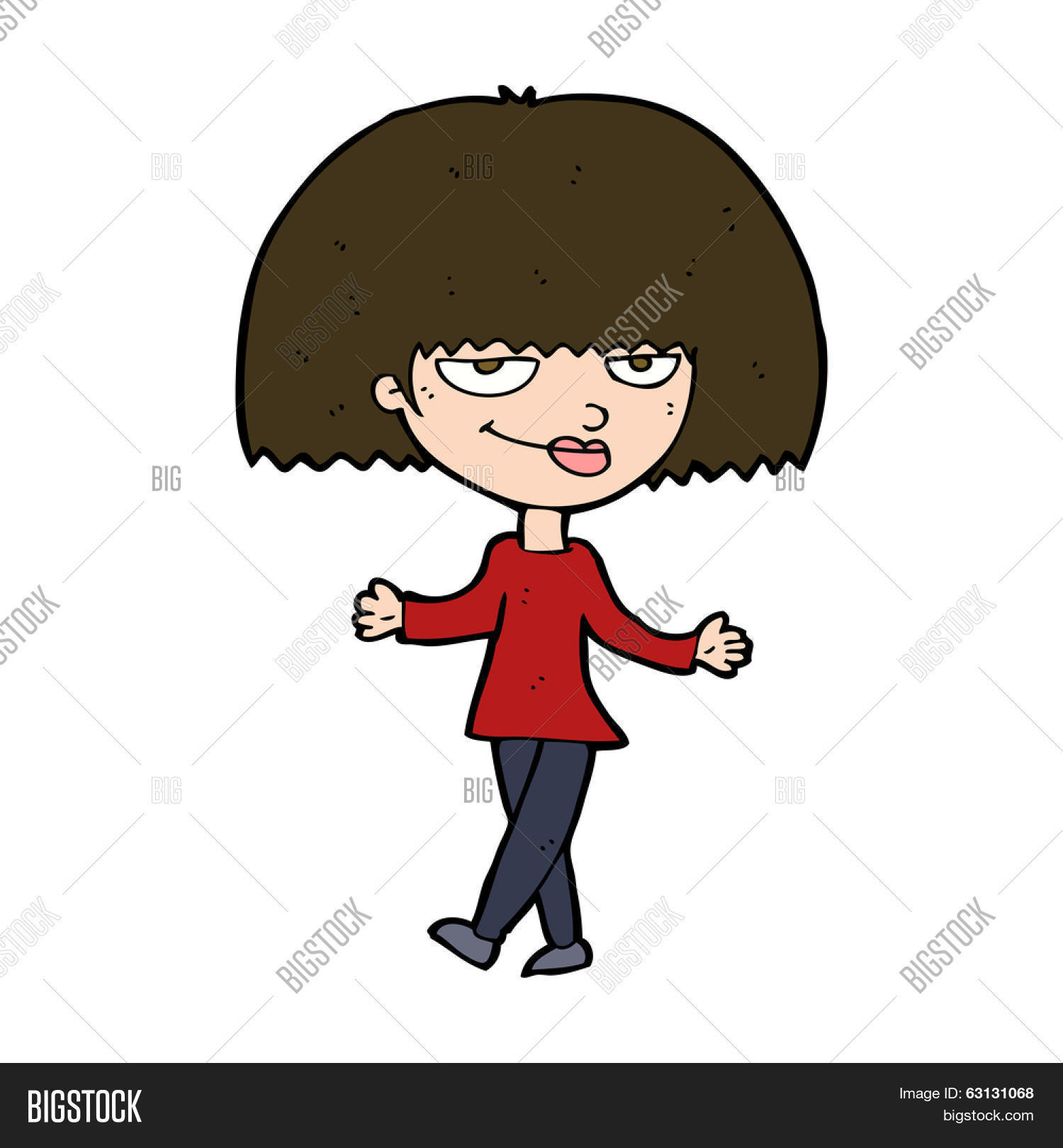 Cartoon Smug Looking Vector & Photo (Free Trial) | Bigstock