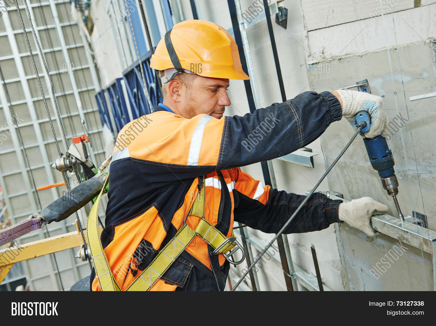 Worker Builder Making Image & Photo (Free Trial) | Bigstock