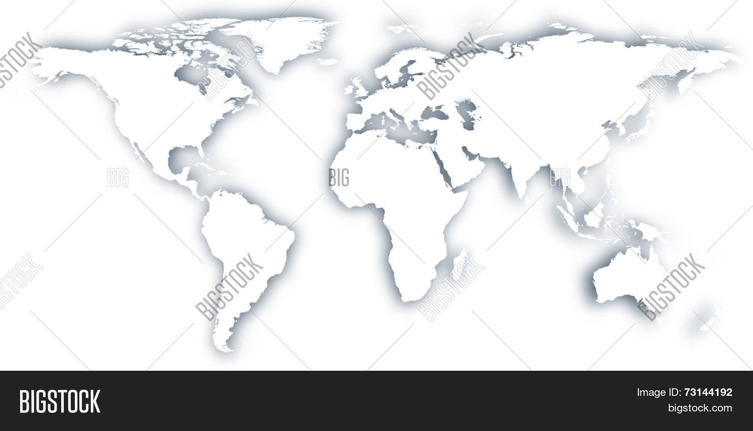 World Map Shadow. Vector & Photo (Free Trial) | Bigstock