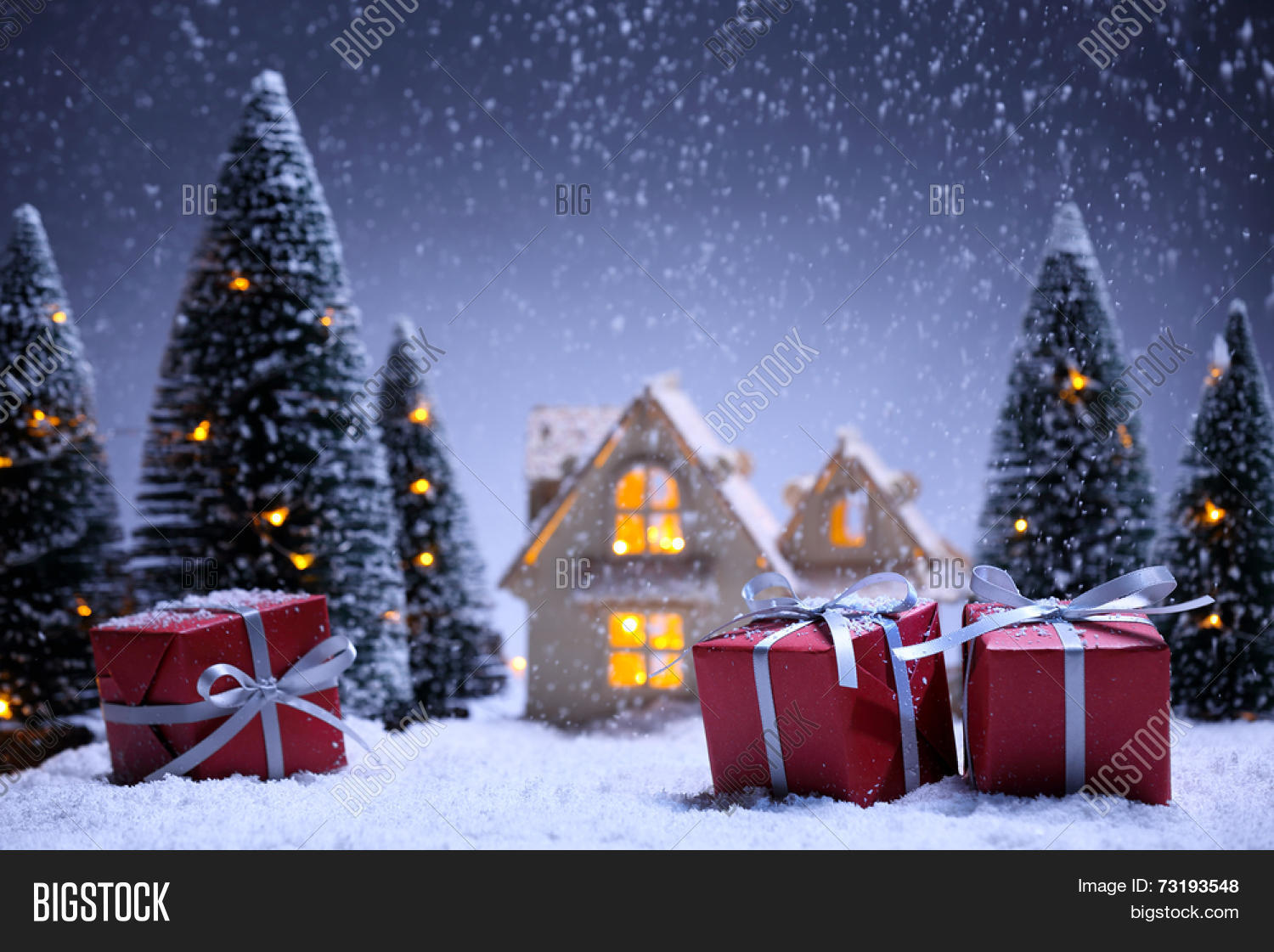 Winter Scene Christmas Image & Photo (Free Trial) | Bigstock
