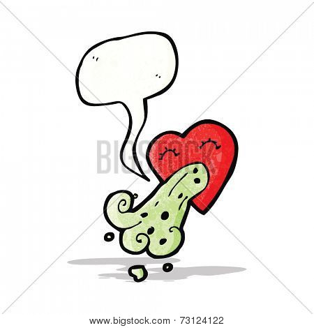 Love Sick Heart Vector & Photo (Free Trial) | Bigstock