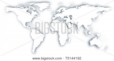 World Map Shadow. Vector & Photo (Free Trial) | Bigstock