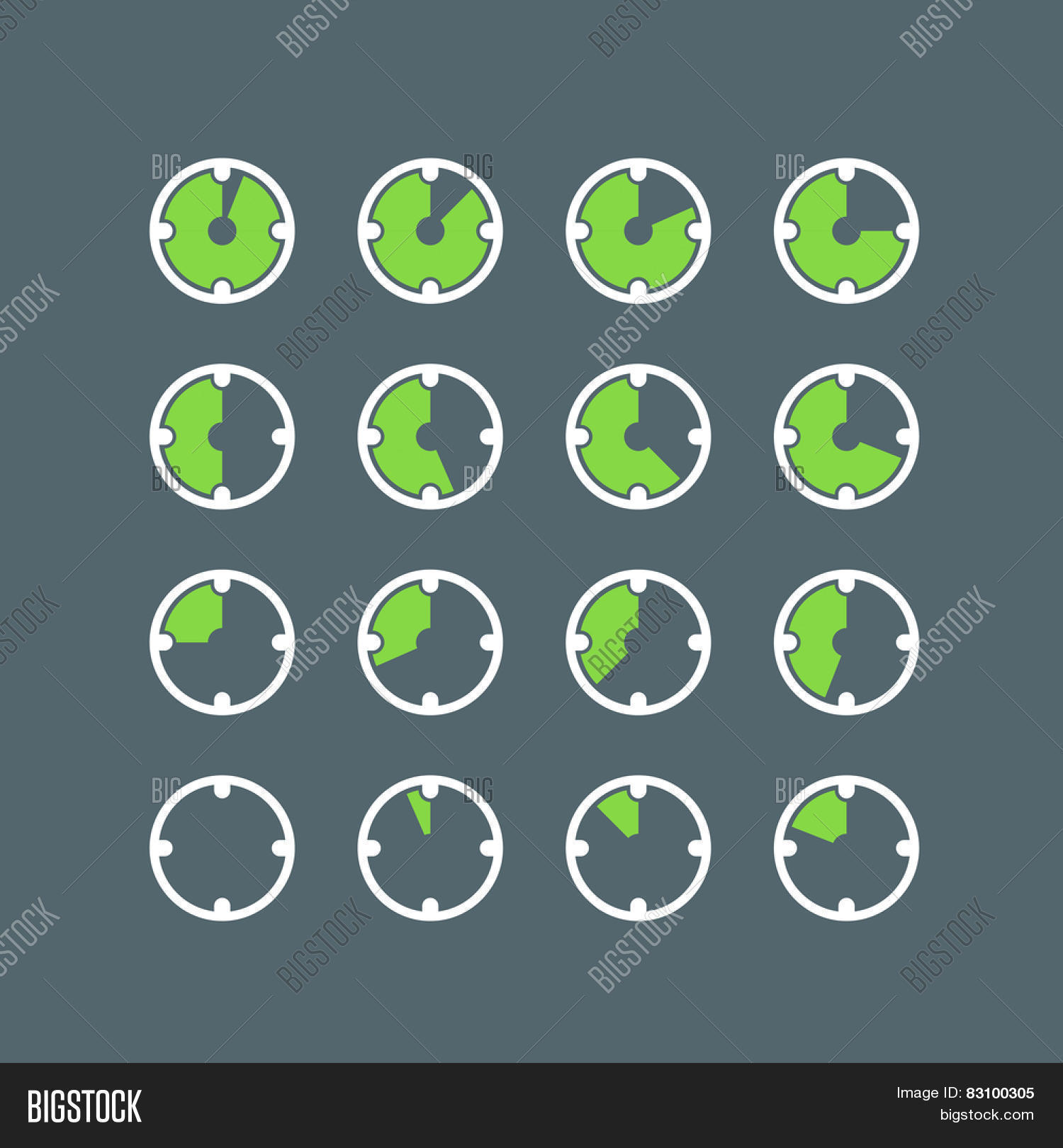 White Clock Icons Vector & Photo (Free Trial) | Bigstock