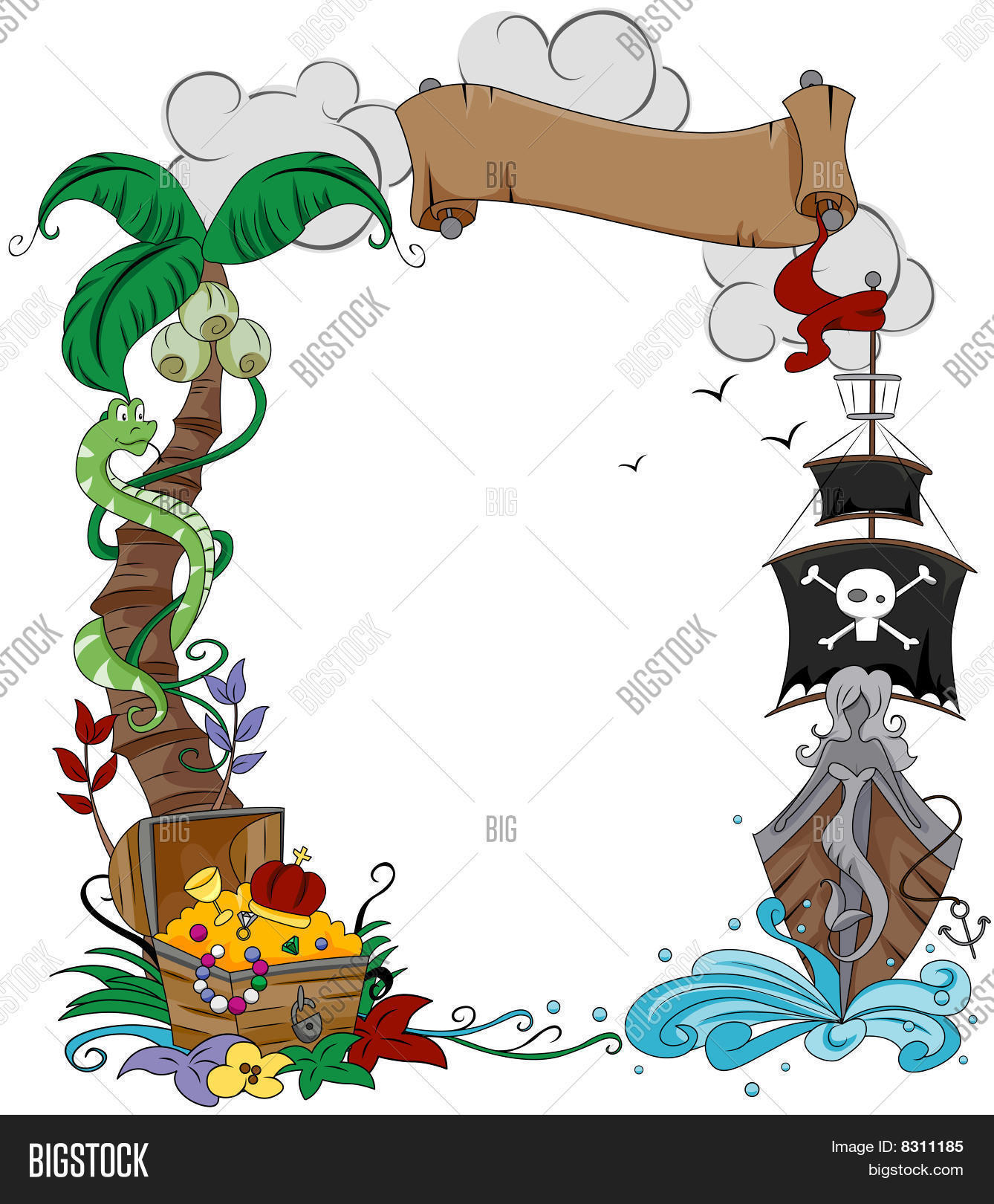 Pirate Frame Image & Photo (Free Trial) | Bigstock