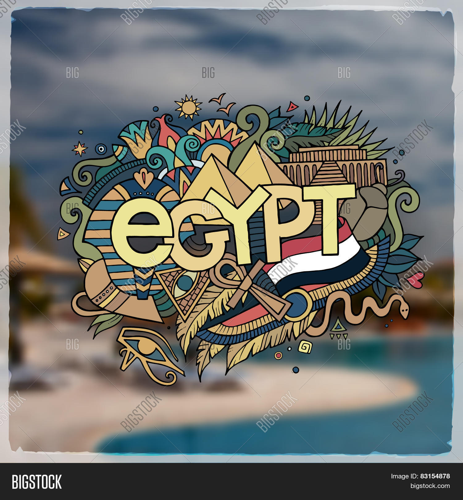 Egypt Hand Lettering Vector & Photo (Free Trial) | Bigstock