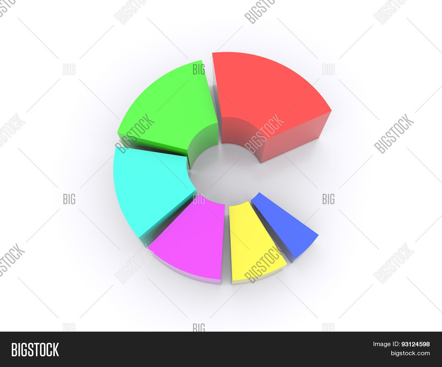 Colored Pie Chart Image & Photo (Free Trial) | Bigstock