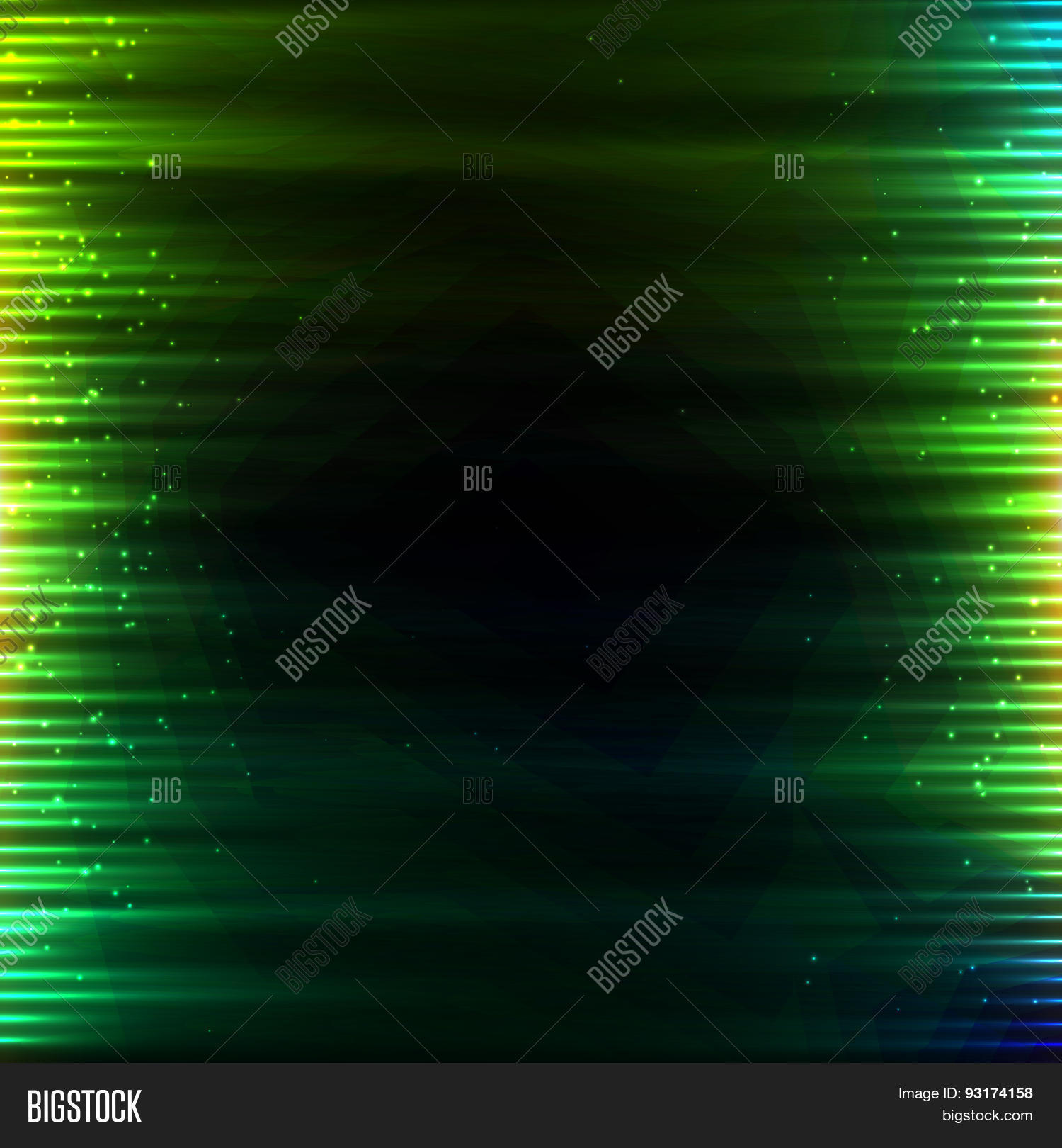 Green Glowing Lights Vector & Photo (Free Trial) | Bigstock