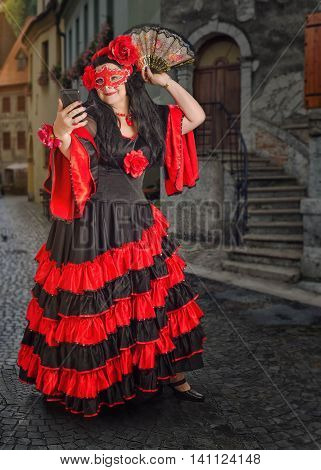 Masked Flamenco Dancer Image & Photo (Free Trial) | Bigstock