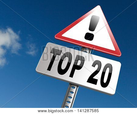 Top 20 Charts List Pop Image & Photo (Free Trial) | Bigstock