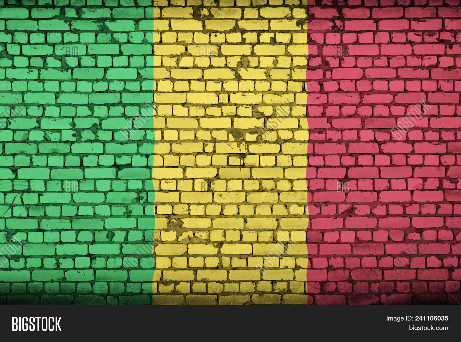 Mali Flag Painted Onto Image & Photo (Free Trial) | Bigstock