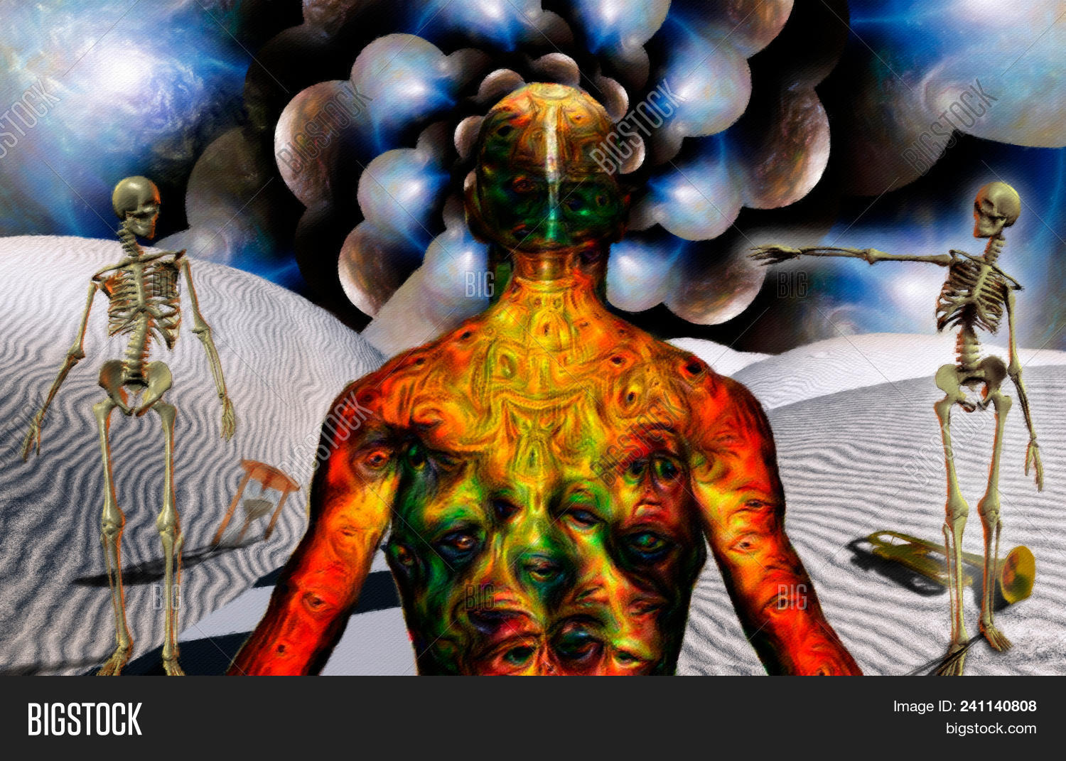 Man Weird Eyes On Body Image & Photo (Free Trial) | Bigstock