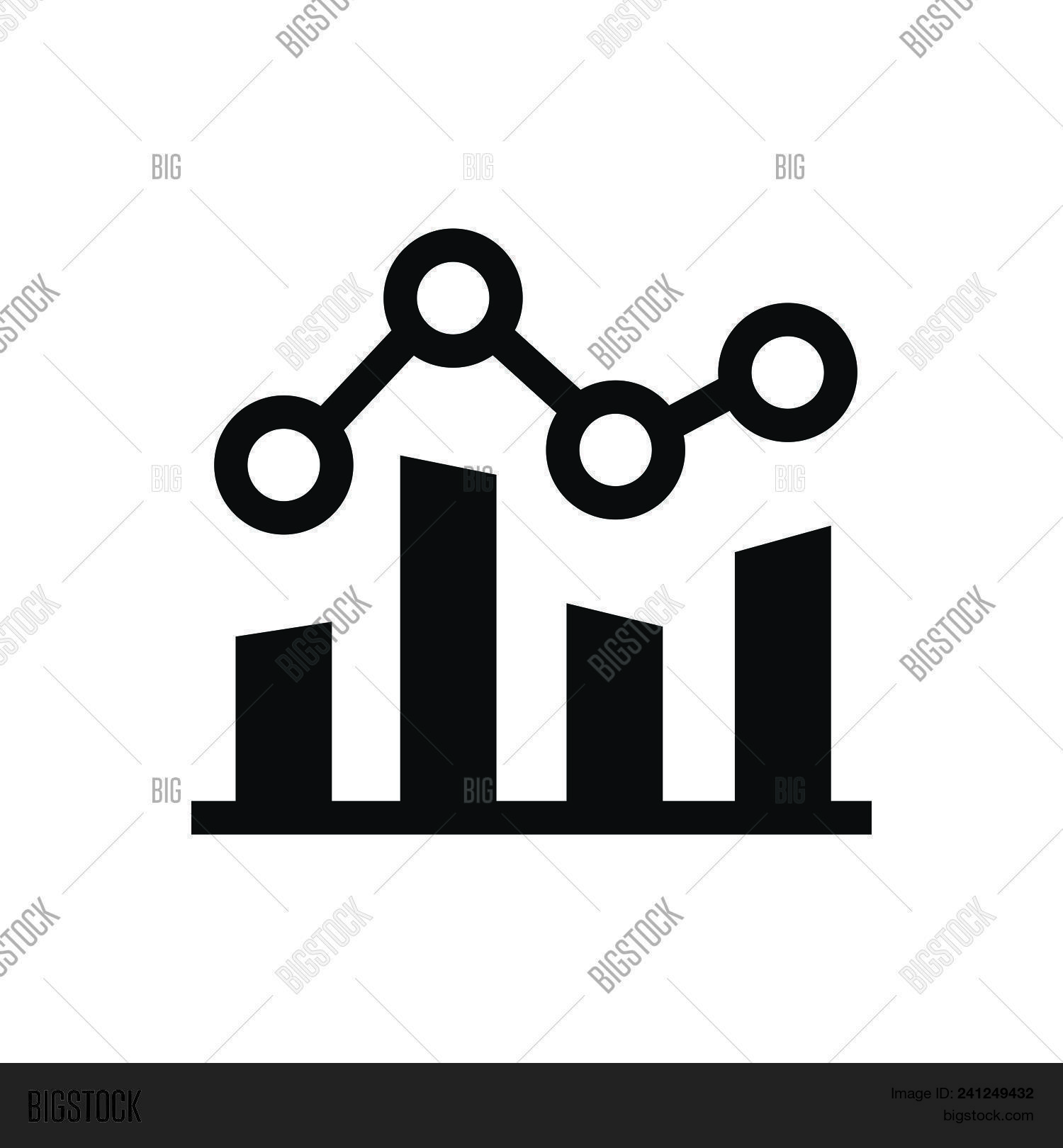 Graph Trendline Vector & Photo (Free Trial) | Bigstock