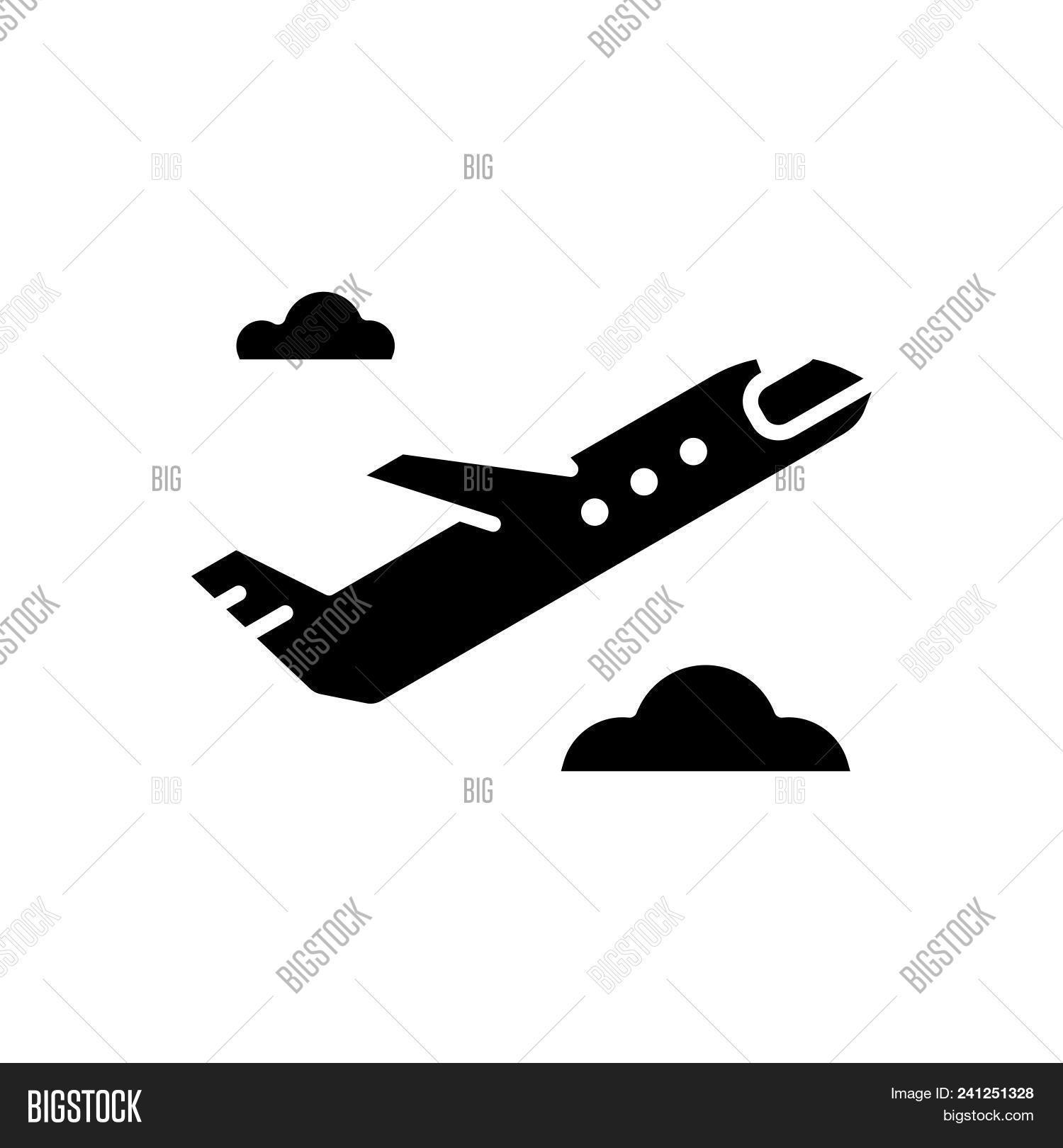 Airplane Departure Vector & Photo (Free Trial) | Bigstock