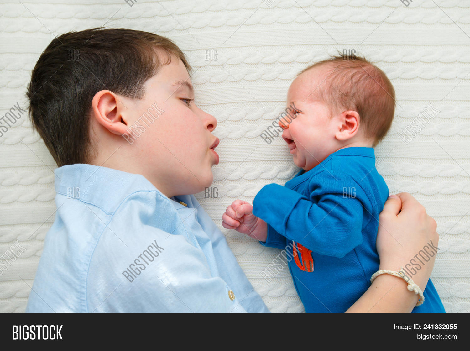 Big Brother Hugging Image & Photo (Free Trial) | Bigstock