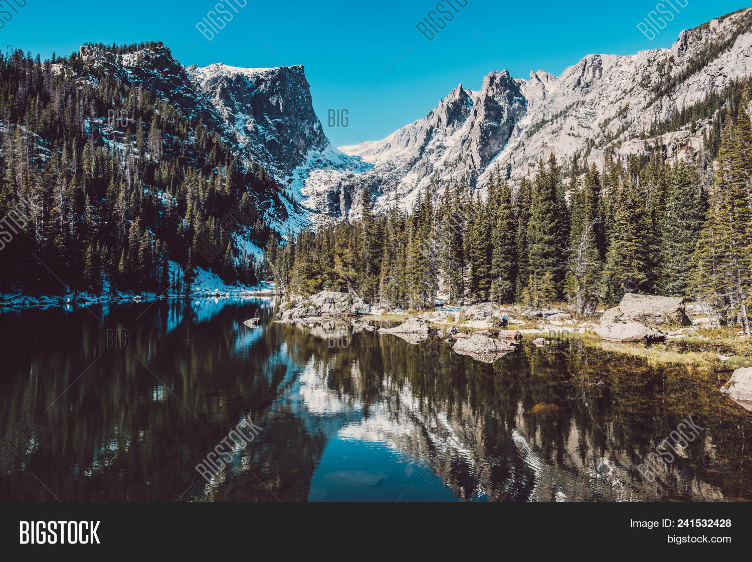Dream Lake Reflection Image & Photo (Free Trial) | Bigstock