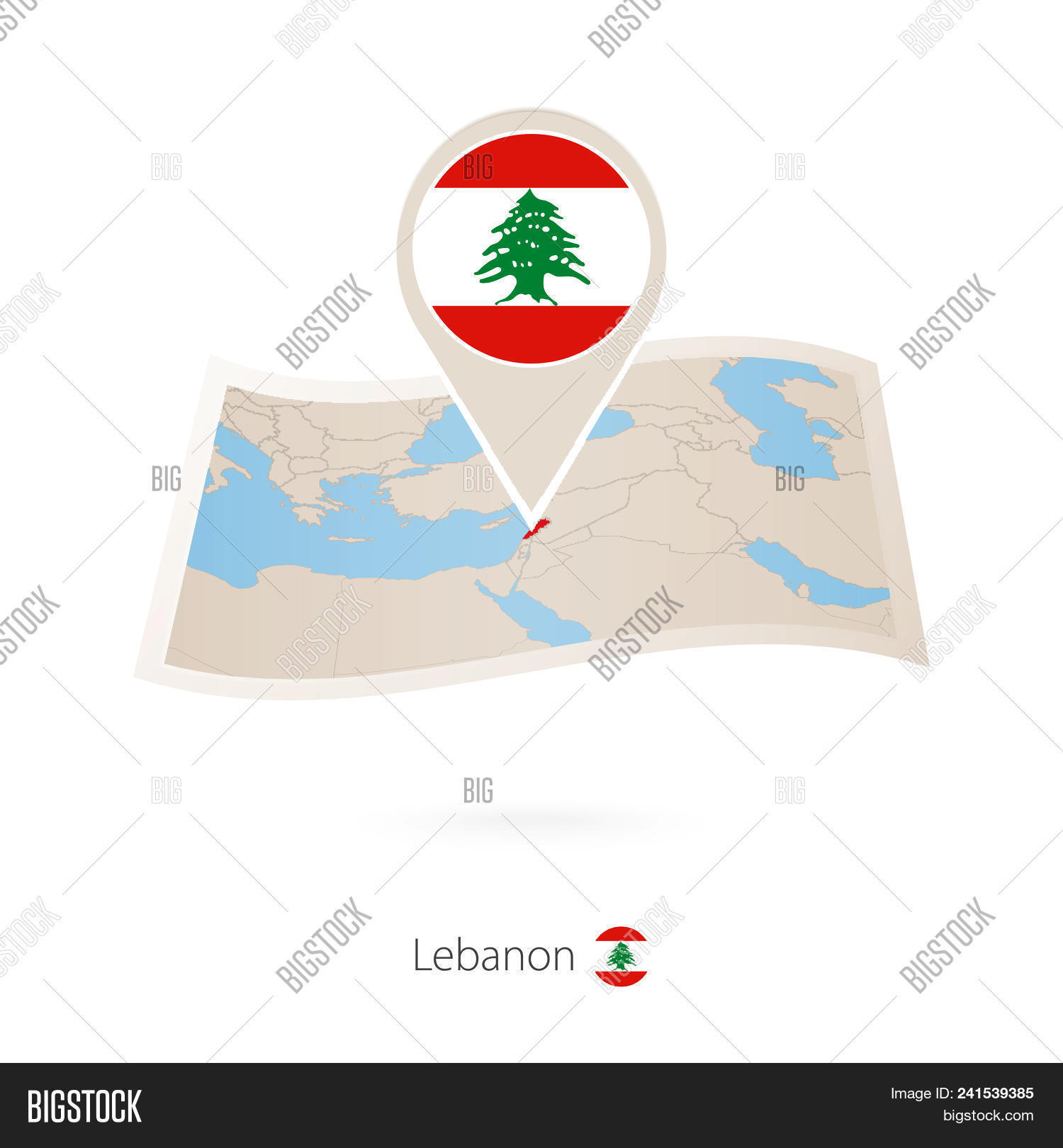 Folded Paper Map Vector & Photo (Free Trial) | Bigstock