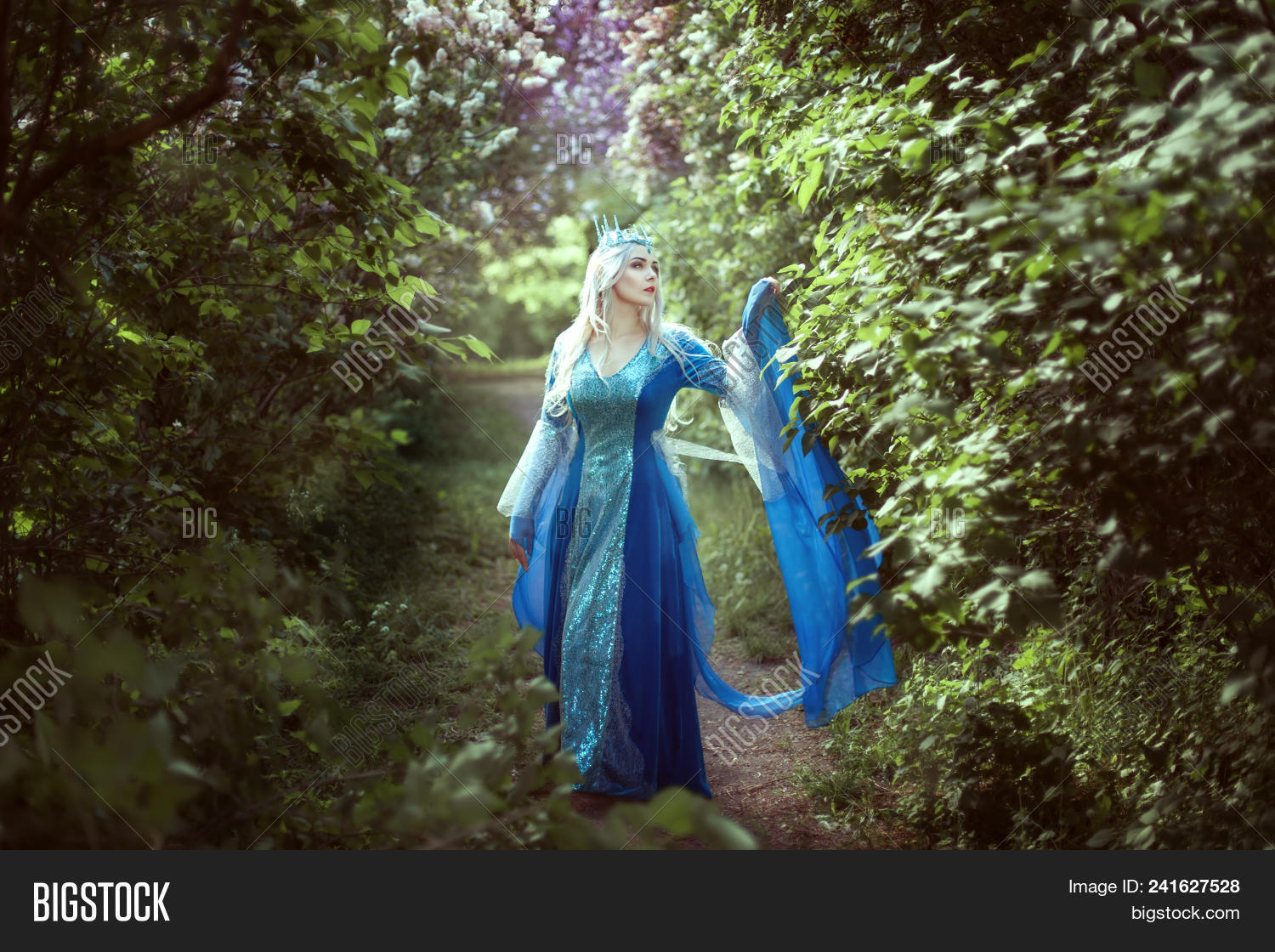 Young Woman Elf Blue Image & Photo (Free Trial) | Bigstock