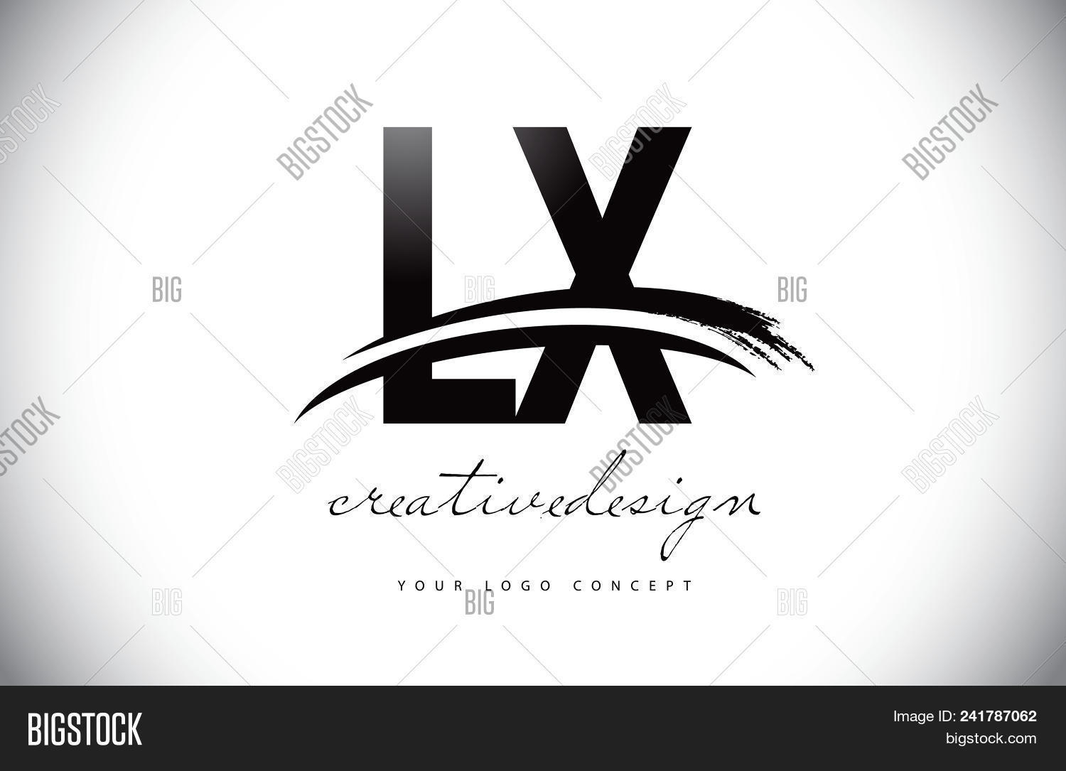 Lx L X Letter Logo Vector & Photo (Free Trial) | Bigstock