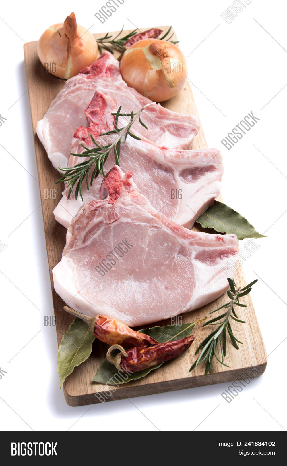 Raw Pork Loin Chops, Image & Photo (Free Trial) | Bigstock