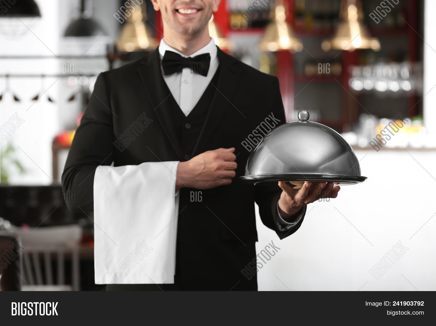 Waiter Elegant Uniform Image & Photo (Free Trial) | Bigstock