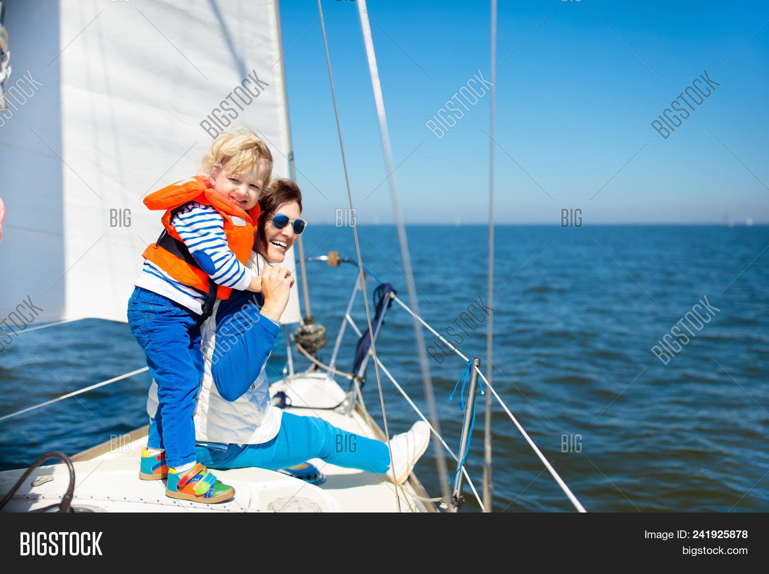Kids Sail On Yacht Sea Image & Photo (Free Trial) | Bigstock