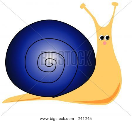 Cartoon Snail (blue) Image & Photo (Free Trial) | Bigstock