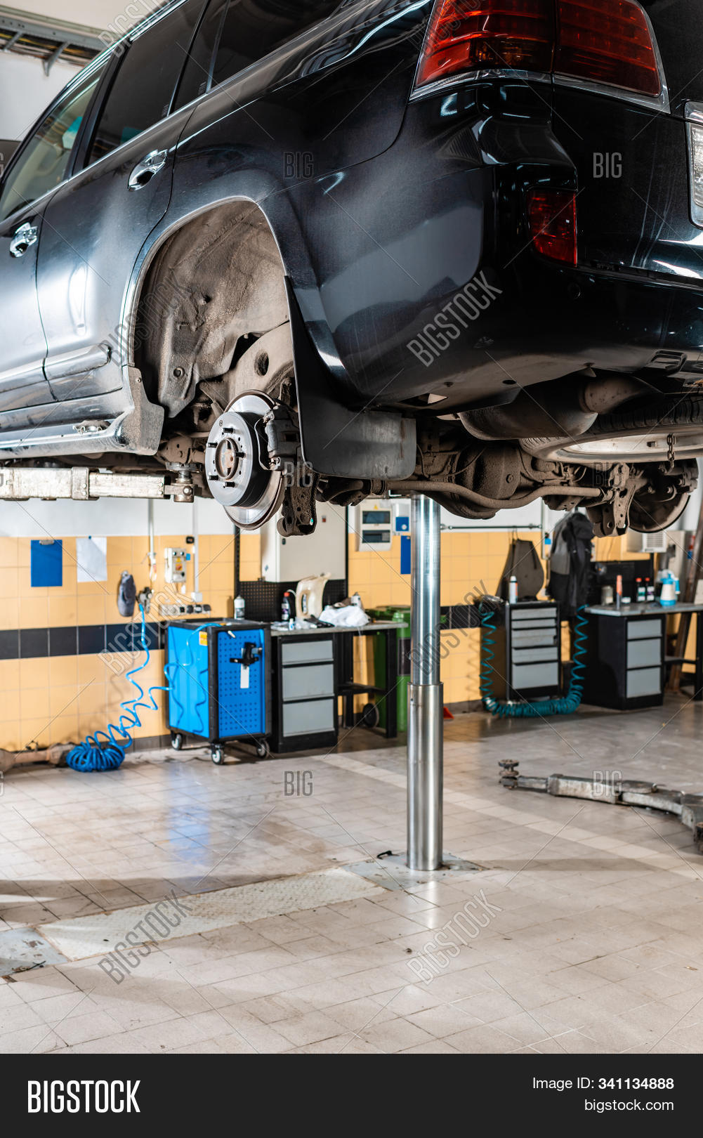 Modern Car Raised On Image & Photo (Free Trial) | Bigstock