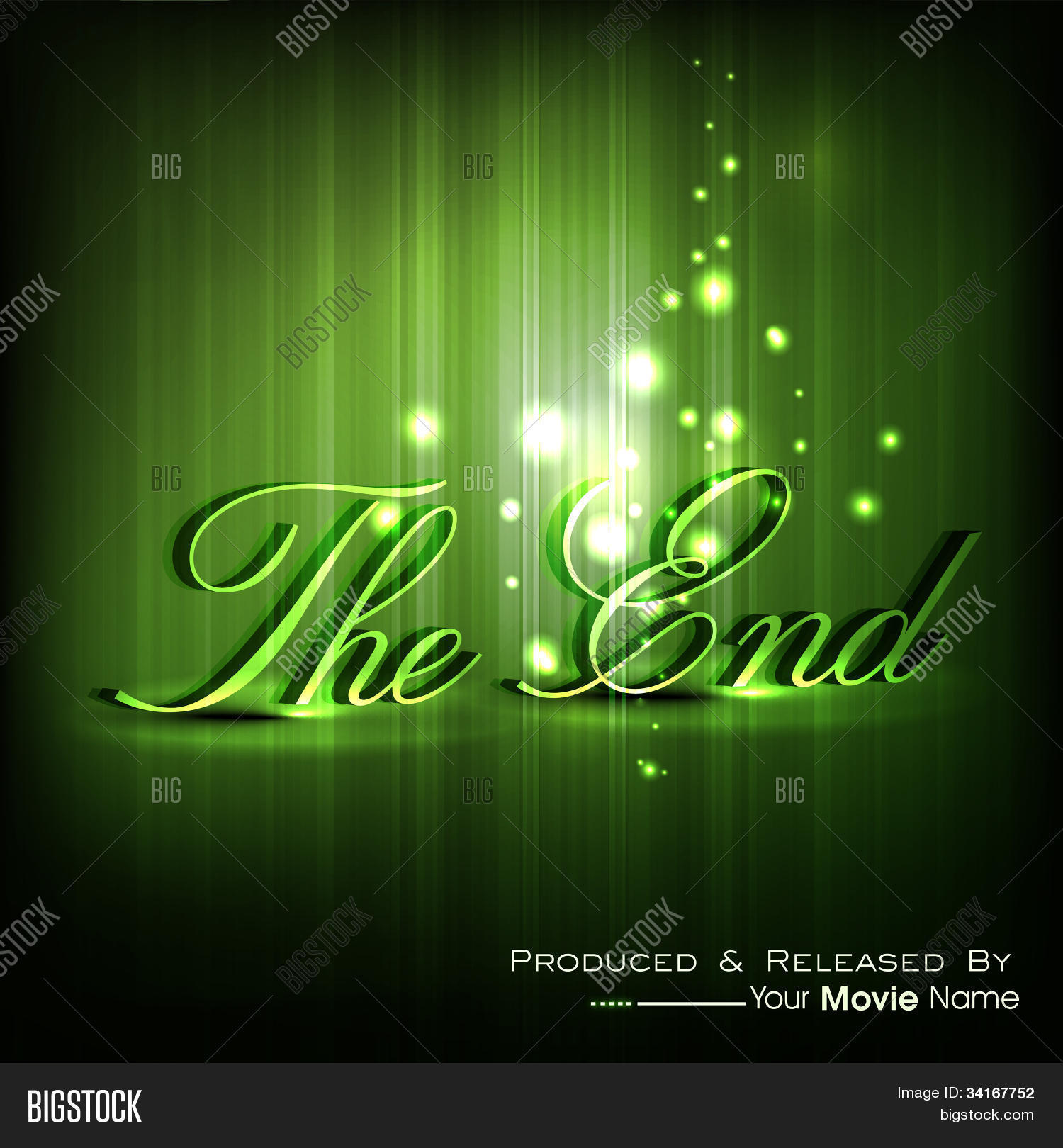 End. Moving Ending Vector & Photo (Free Trial) | Bigstock