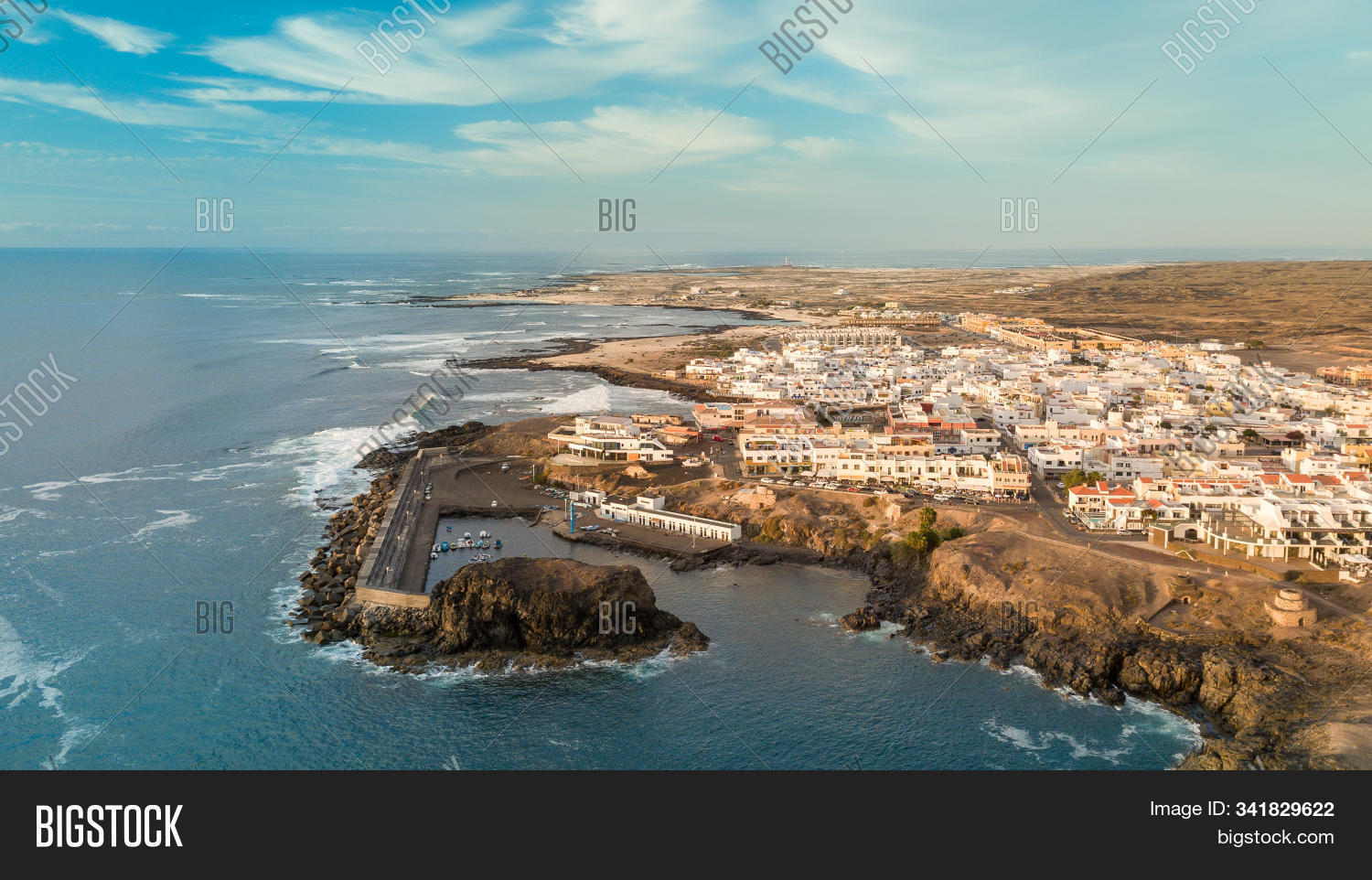 Aerial View El Cotillo Image & Photo (Free Trial) | Bigstock