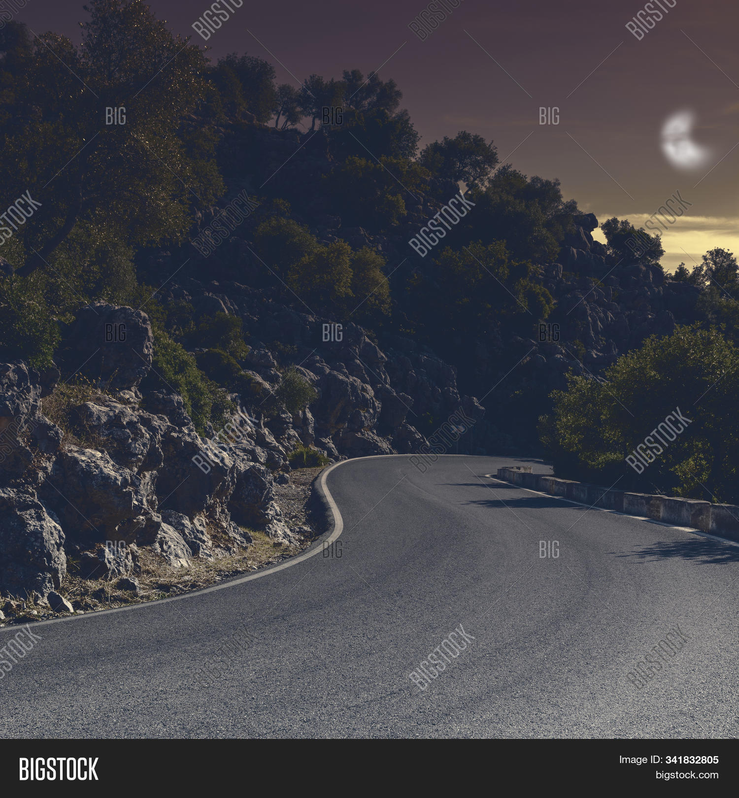 Winding Asphalt Road Image & Photo (Free Trial) | Bigstock