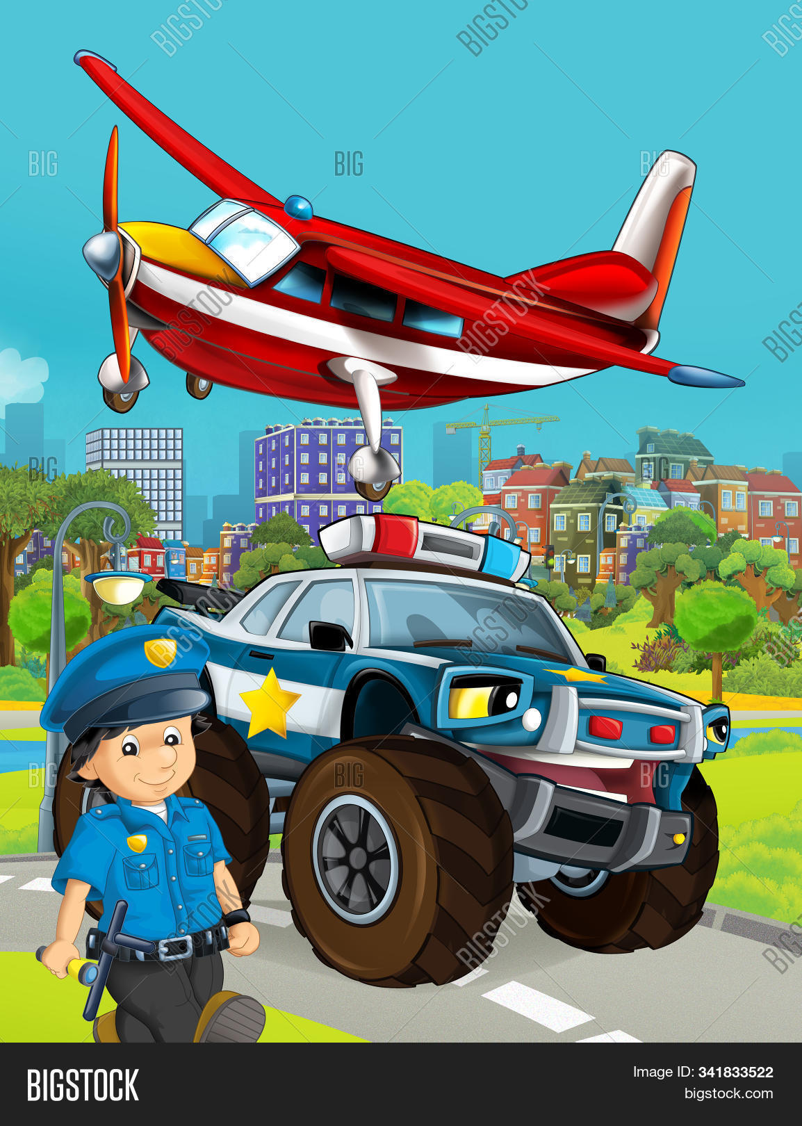 Cartoon Scene Police Image & Photo (Free Trial) | Bigstock