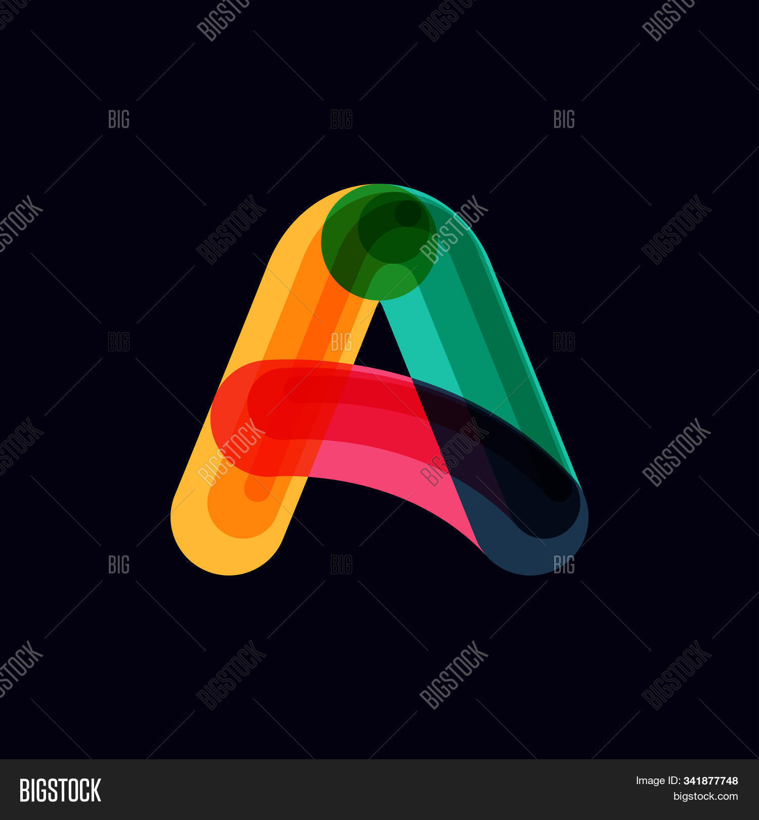 Letter Vivid Logo Vector & Photo (Free Trial) | Bigstock