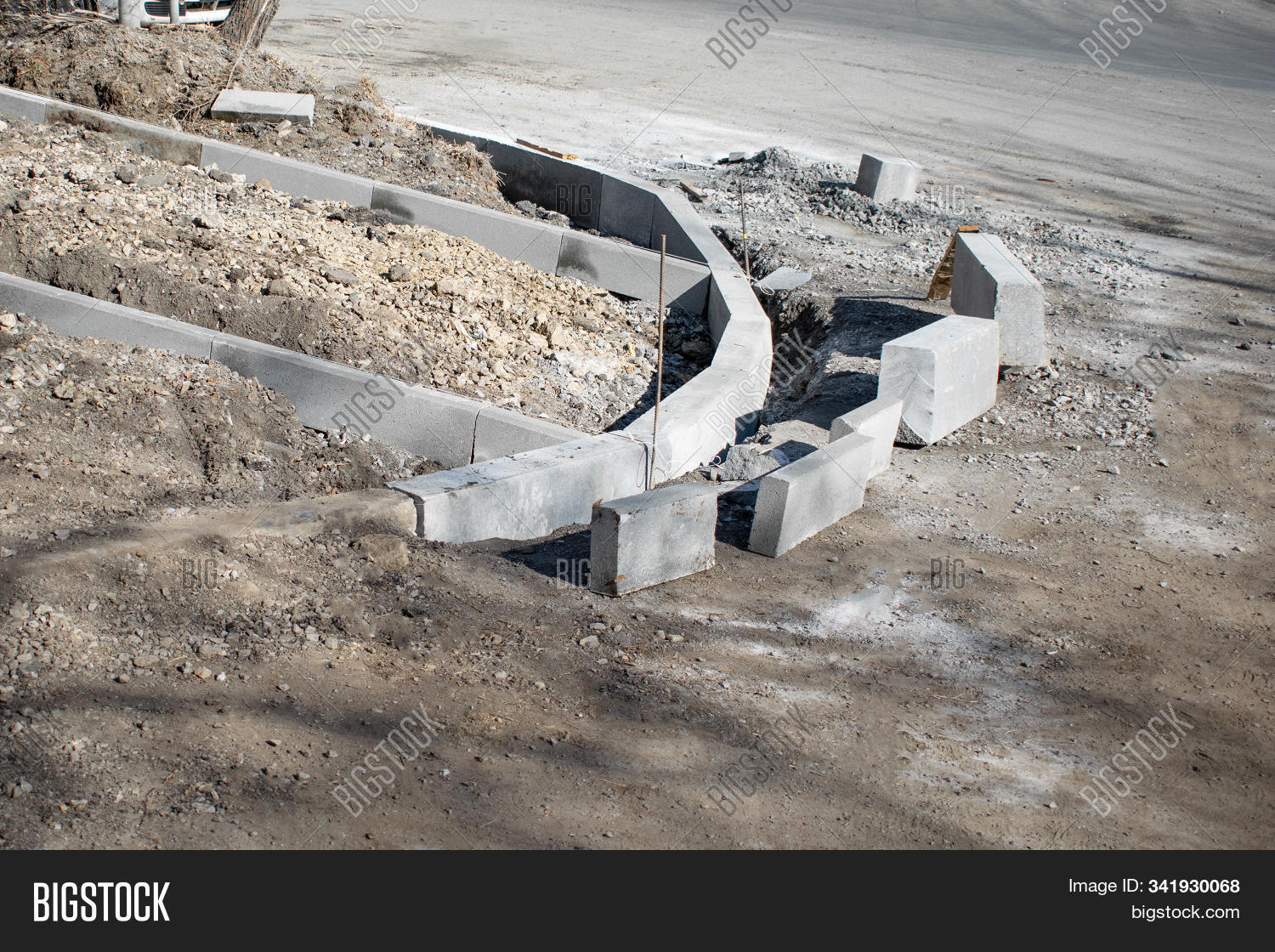 Setting Road Border Image & Photo (Free Trial) | Bigstock